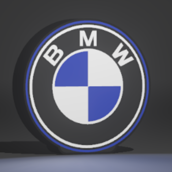 BMW 3D Printed PLA Light Box – Car Enthusiast LED Décor – Light Boxes NZ
